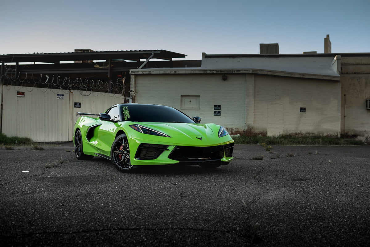 Lime Green Corvette