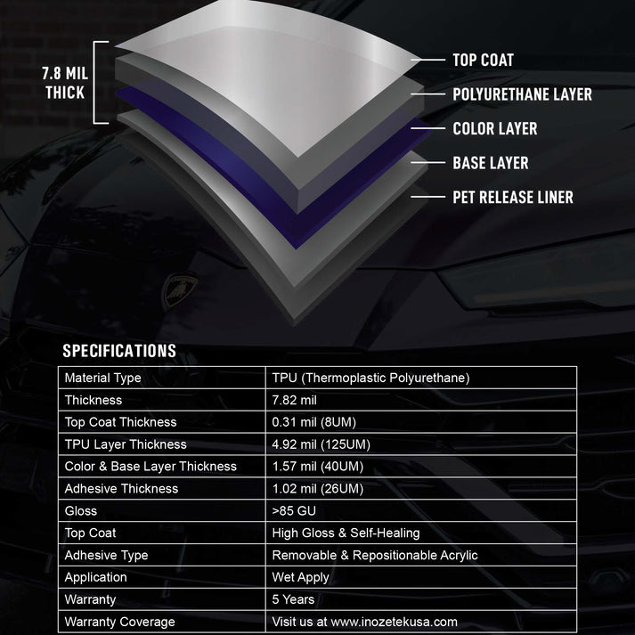 DPPF814 - Satin Liquid Metallic Azure Blue [DRY APPLY] – Inozetek USA
